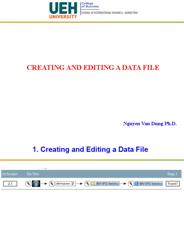 Data File Creation and Editing Guide | PDF | Dependent And Independent ...