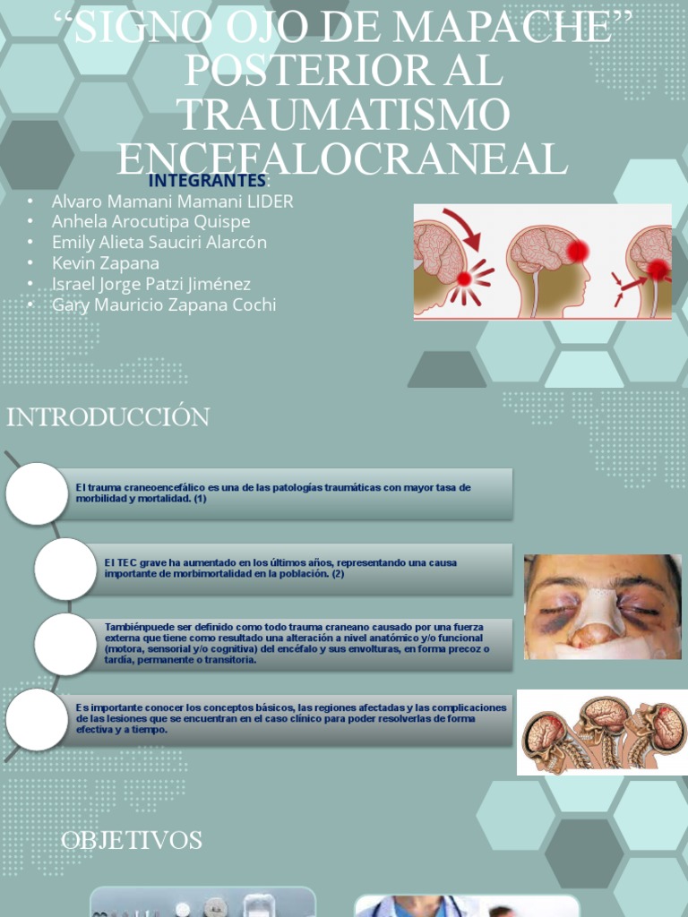 Presentación OJO DE MAPACHE Grupo D-2 | PDF | Lesión | Glándula pituitaria