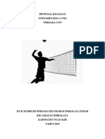 Contoh Proposal Turnamen Bola Volly Lengkap | PDF | Olahraga & Rekreasi