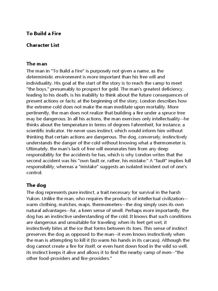 To Build A Fire | PDF | Free Will | Cognitive Science