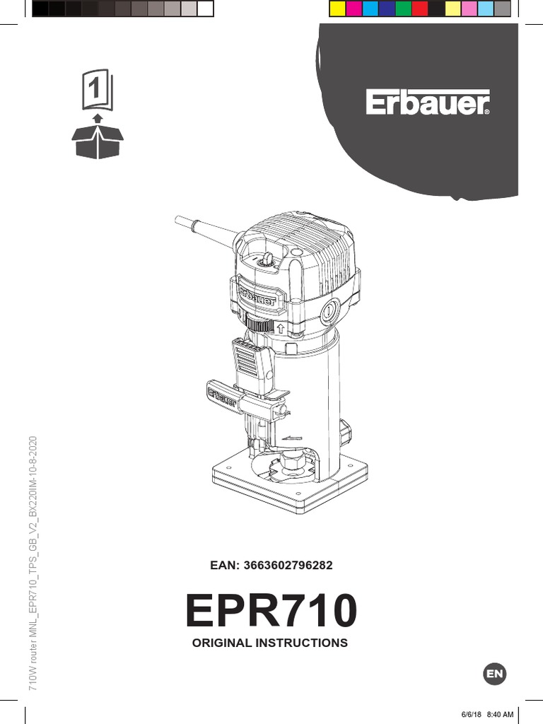 Erbauer EPR710 (En) | PDF | Ac Power Plugs And Sockets | Manufactured Goods