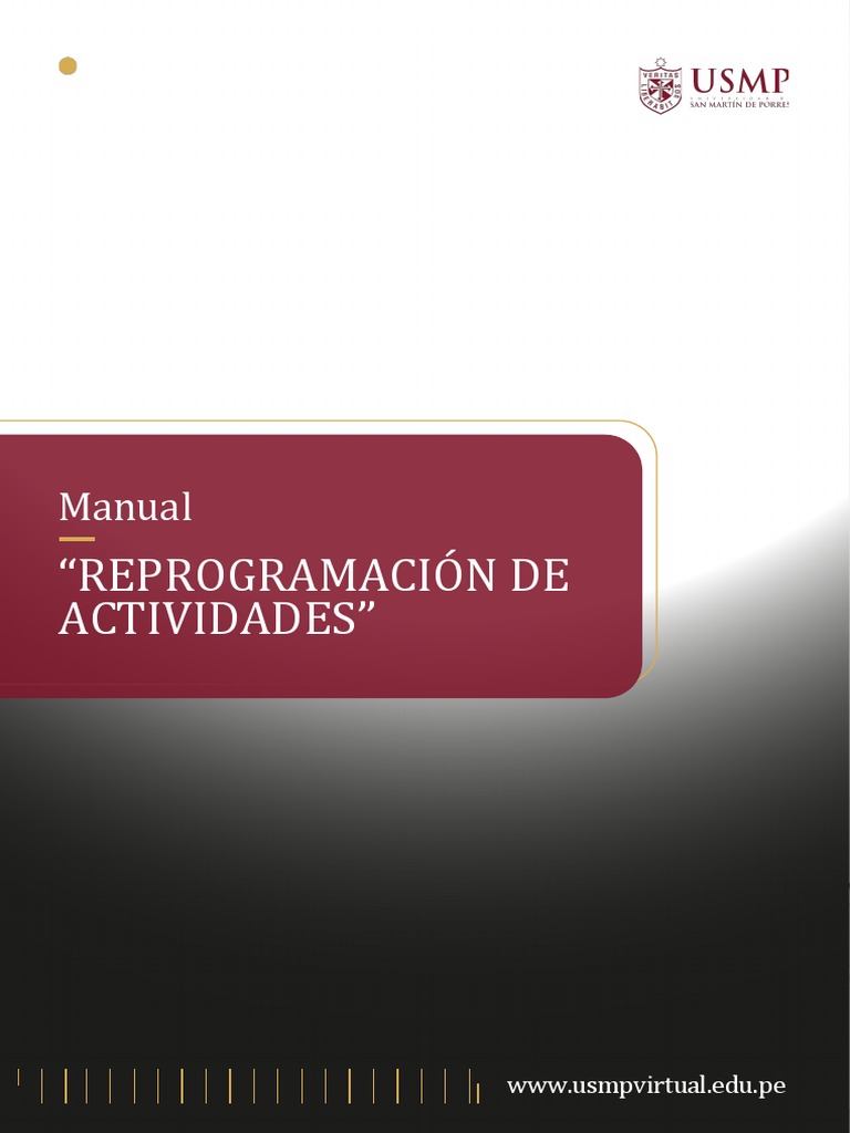Manual Reprogramación de actividades_2022 | PDF | Informática | Software