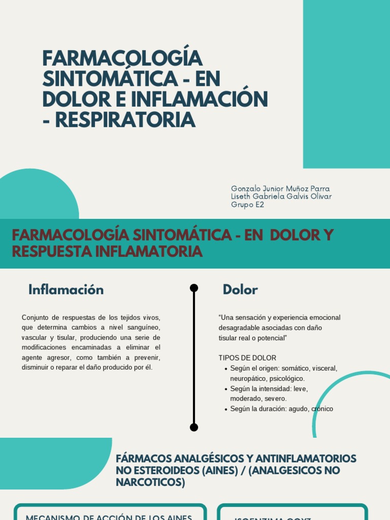 Farmacología Sintomática 28 | PDF | Droga anti-inflamatoria libre de ...