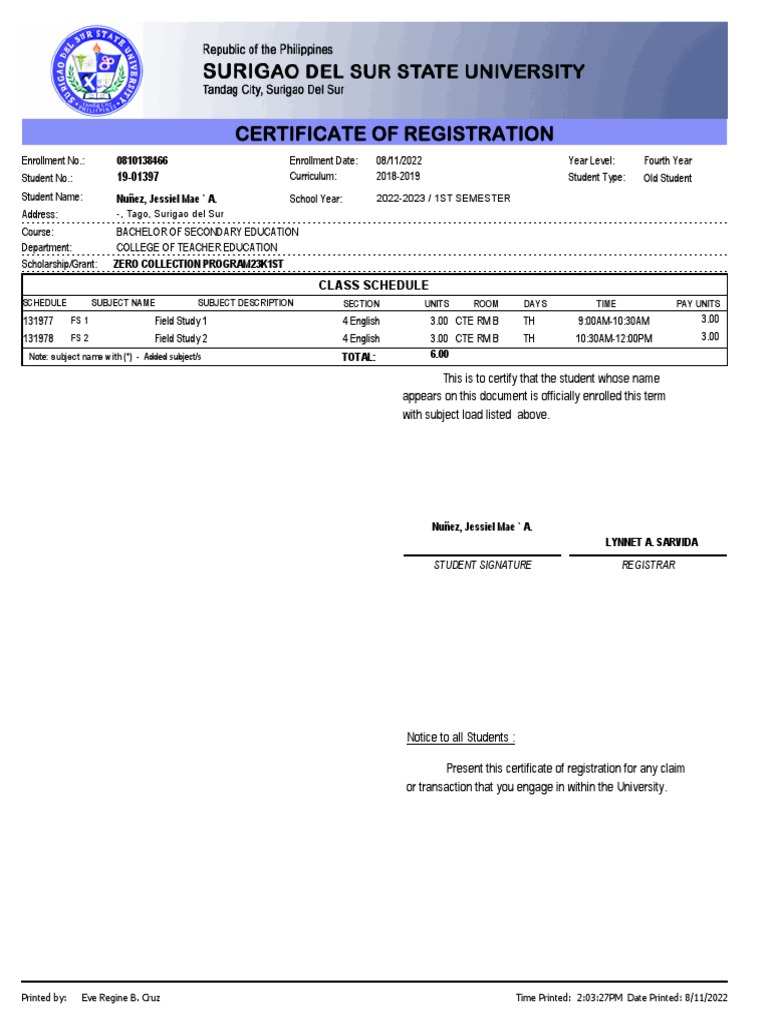 Cor 4th Year 1st Sem | PDF | Educational Stages
