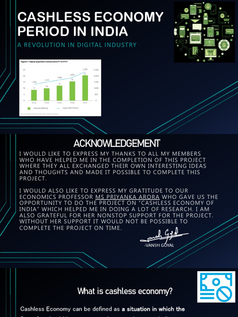 Cashless Economy: India's Digital Shift | PDF | Economies | Services ...