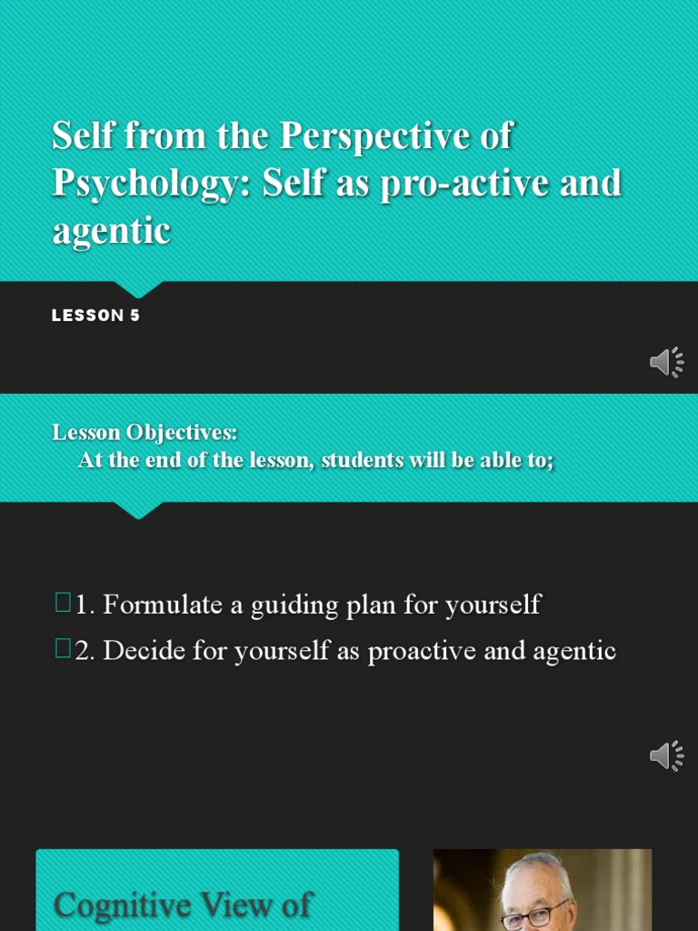 Proactive and Agentic Self in Psychology | PDF | Self Concept | Self