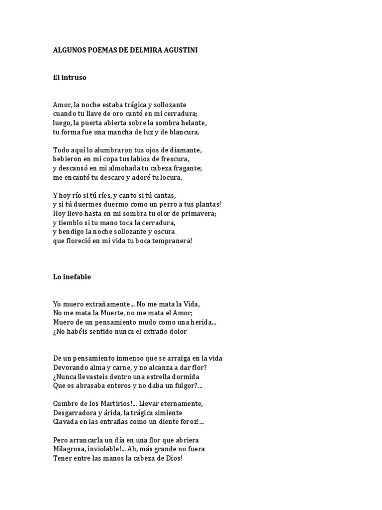 Algunos Poemas de Delmira Agustini | PDF