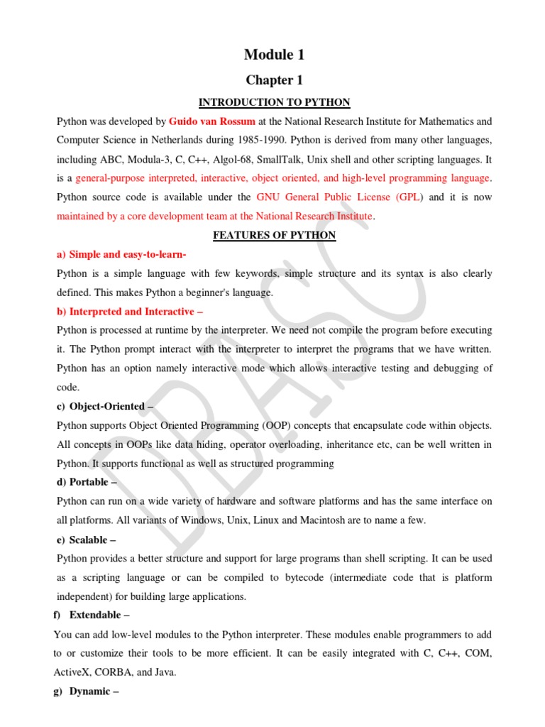 Python Mod 1 | Download Free PDF | Command Line Interface | Trigonometric Functions