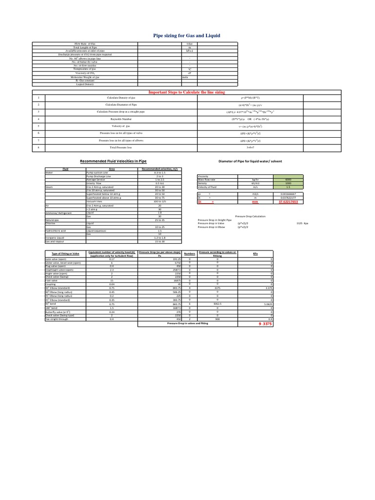 Line Sizing - Process | PDF | Pressure | Pump Line Sizing - Process | PDF | Pressure | Pump