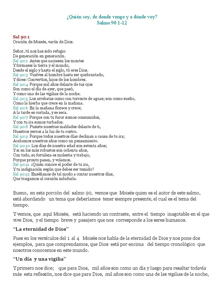 Quien Soy de Donde Vengo y A Donde Voy | PDF