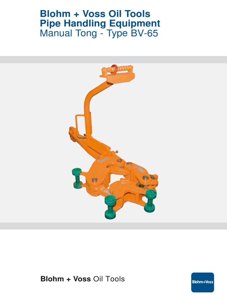 46 MANUAL TONG Type BV65 | PDF | Screw | Nut (Hardware)