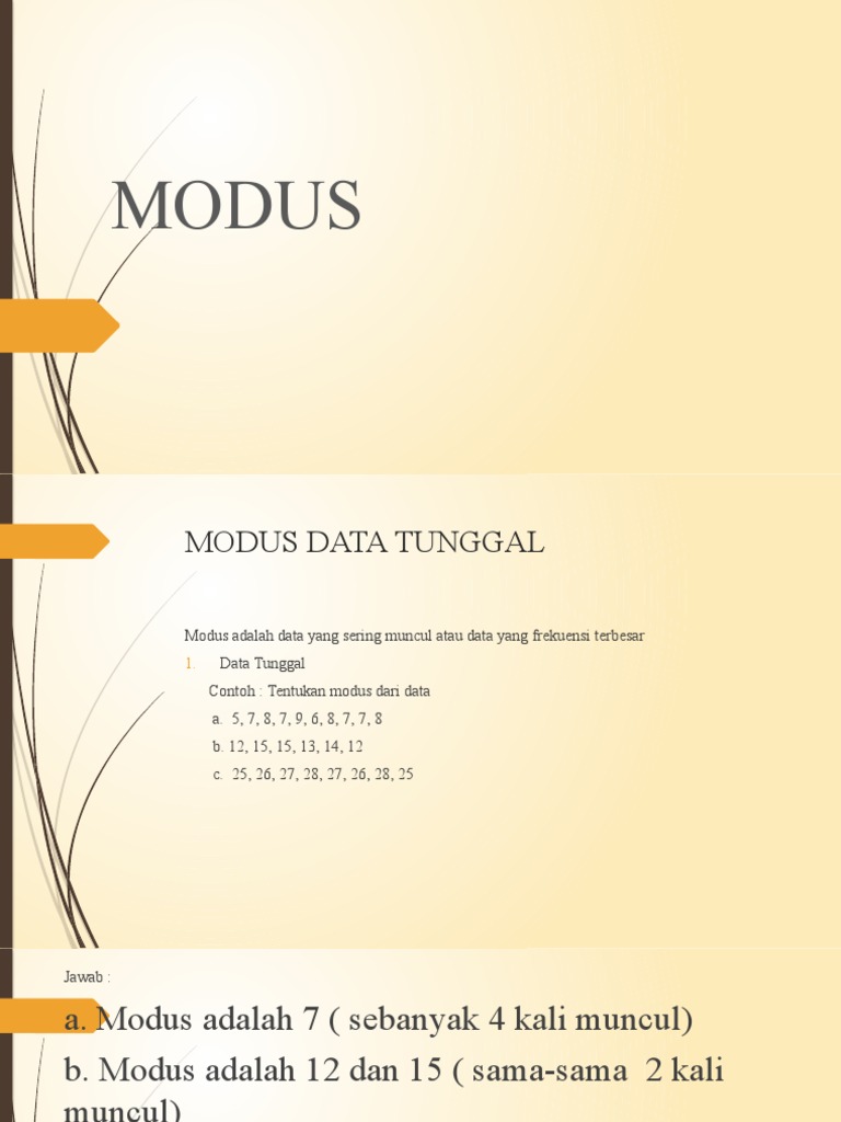 Modus | PDF