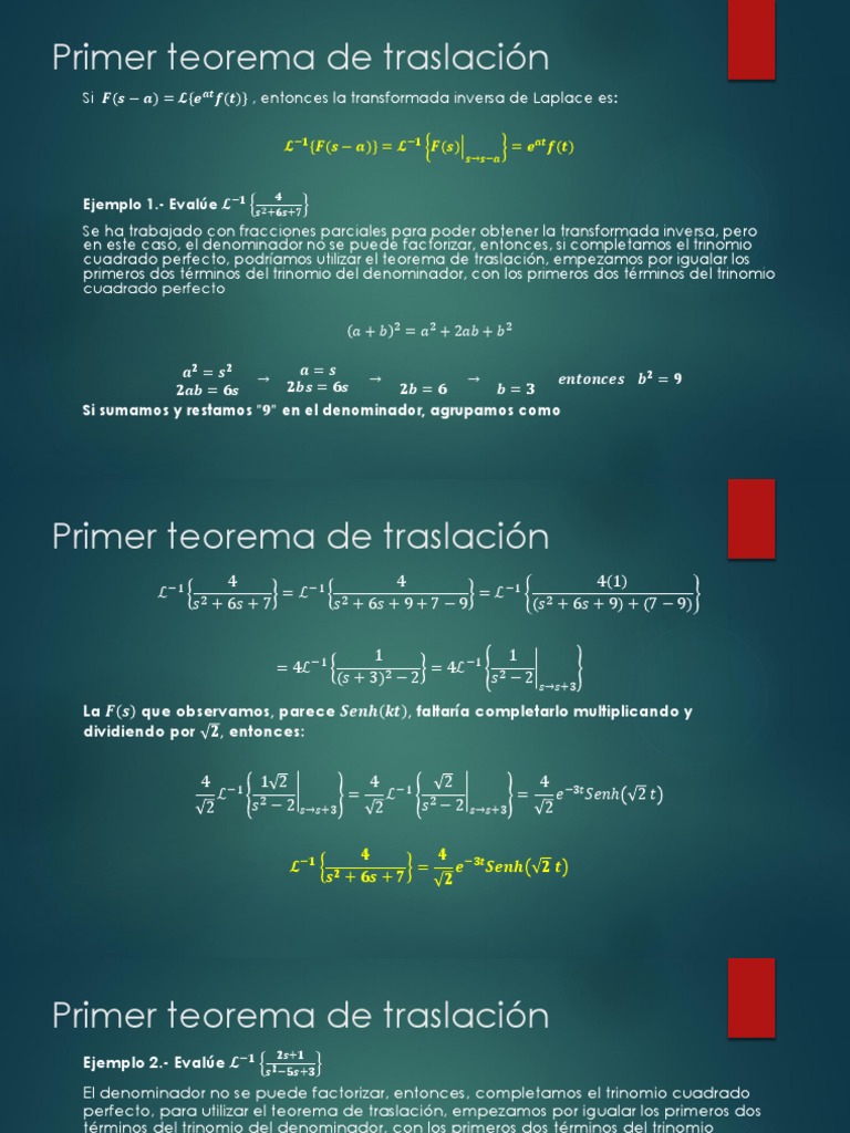 Transformada Inversa de Laplace | PDF | Factorización | Números