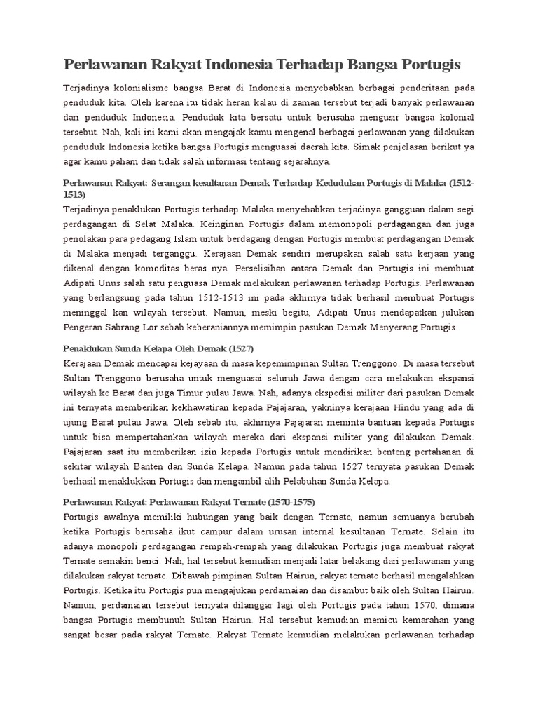 Perlawanan Rakyat | PDF | Perjalanan