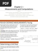 Surveying Formulas | PDF | Surveying | Metre