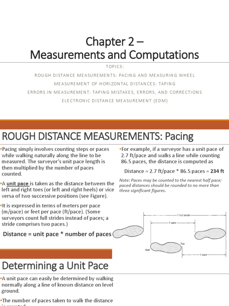Chapter 2 - Measurements and Computations | PDF | Surveying | Physical ...