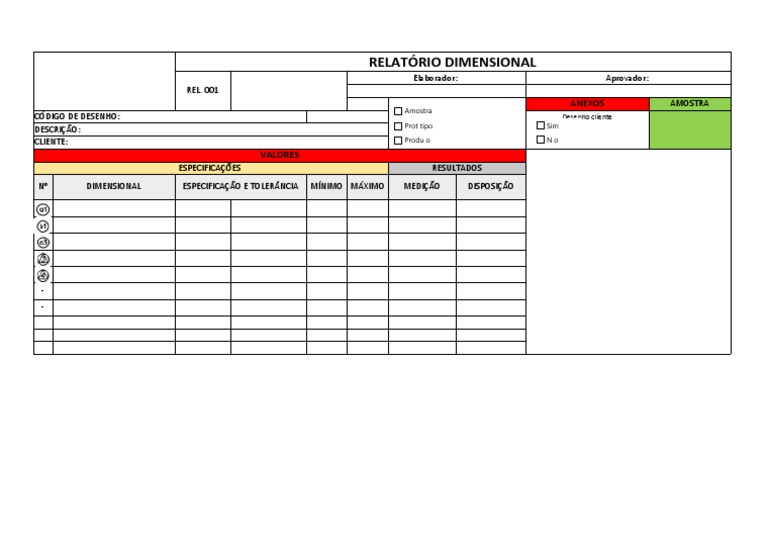 Relatório Dimensional | PDF