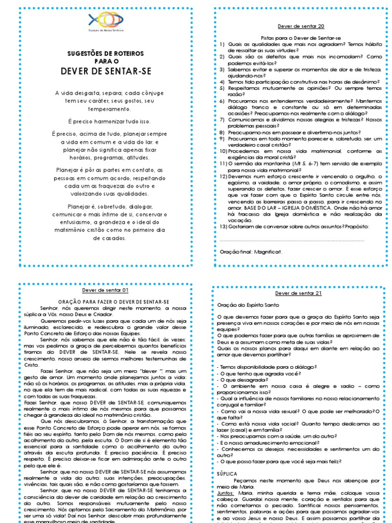 Livro Dever de Sentar | PDF | Amor | Oração