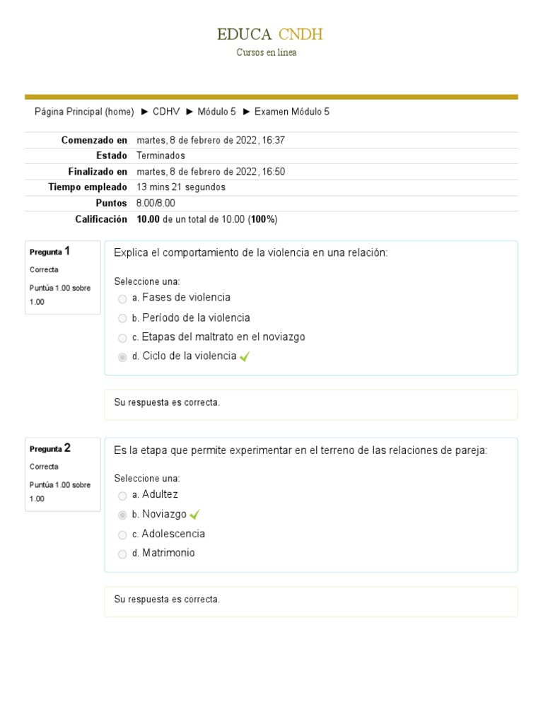 DHYVIOL Exa Módulo 5 | PDF