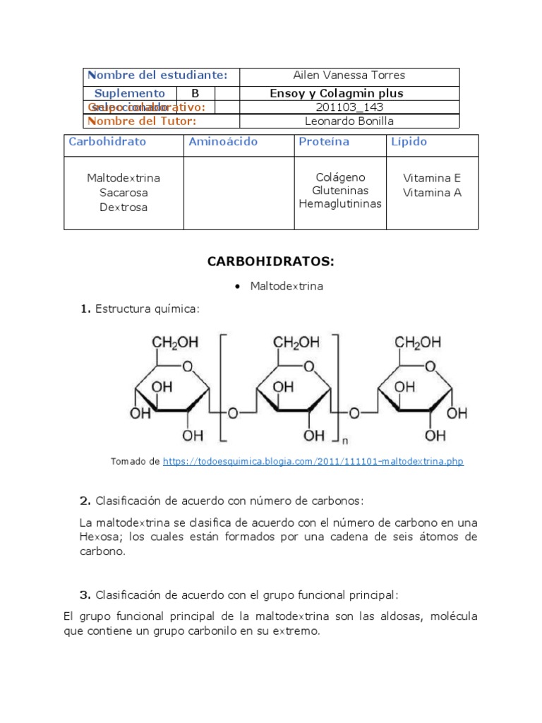Bioquímica - Tarea 2 | PDF | Carbohidratos | Glucosa