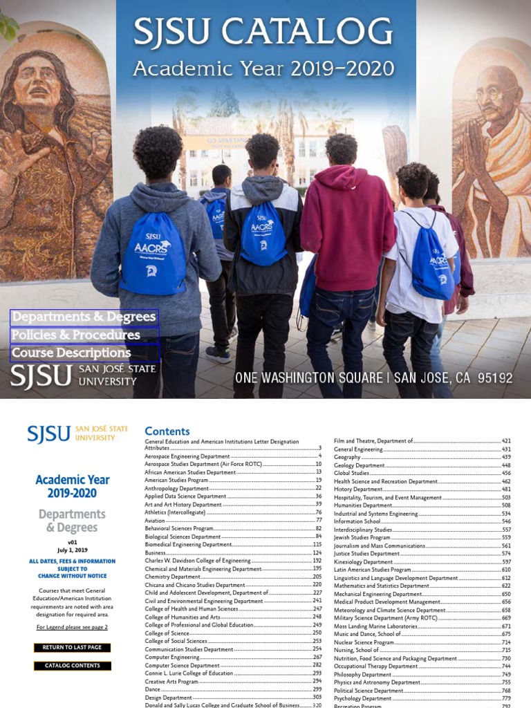 Catalog 2019 2020 | PDF | Thesis | Postgraduate Education