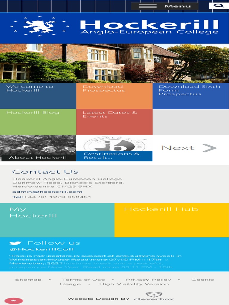 Welcome To Hockerill Anglo-European College | PDF