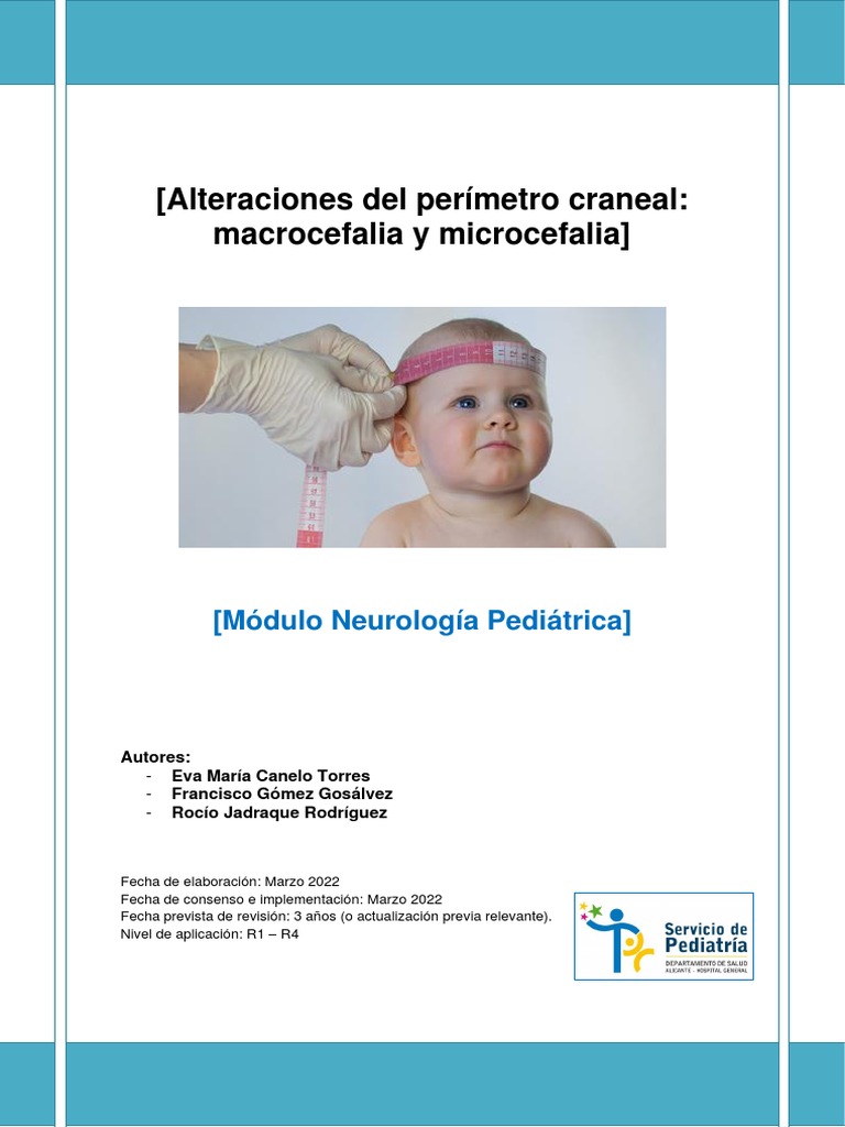 Macrocefalia y microcefalia: causas, evaluación y manejo | PDF ...