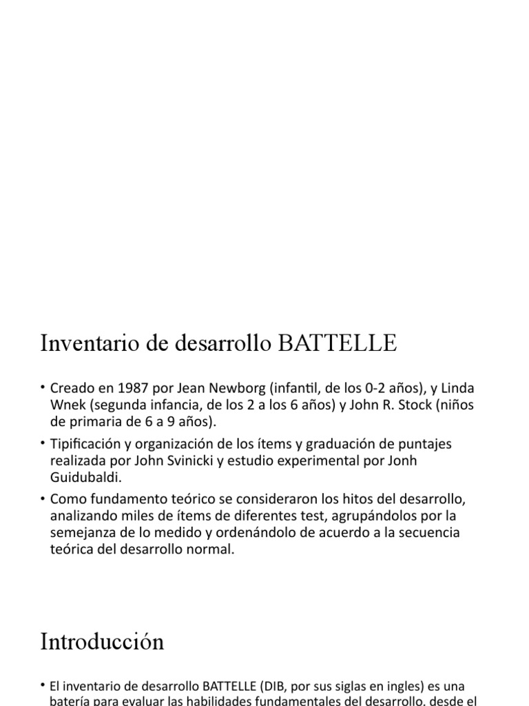 Battelle | PDF | Comunicación | Validez (Estadísticas)