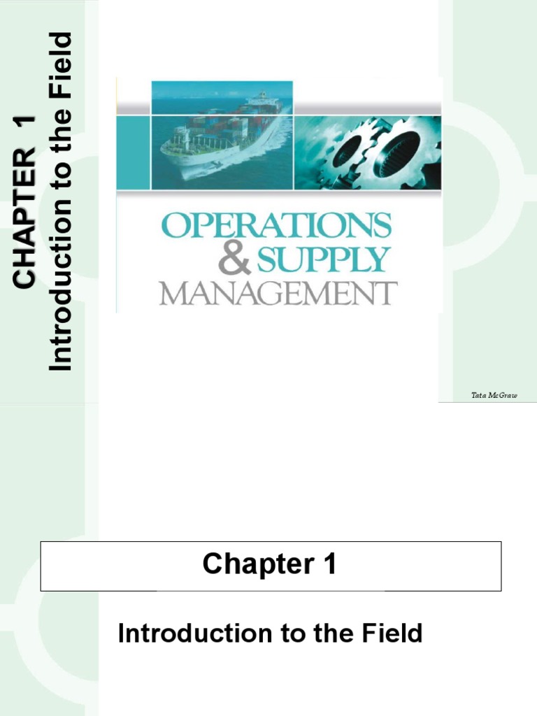 Module 1 - Introduction To Operations Management | PDF | Supply Chain ...