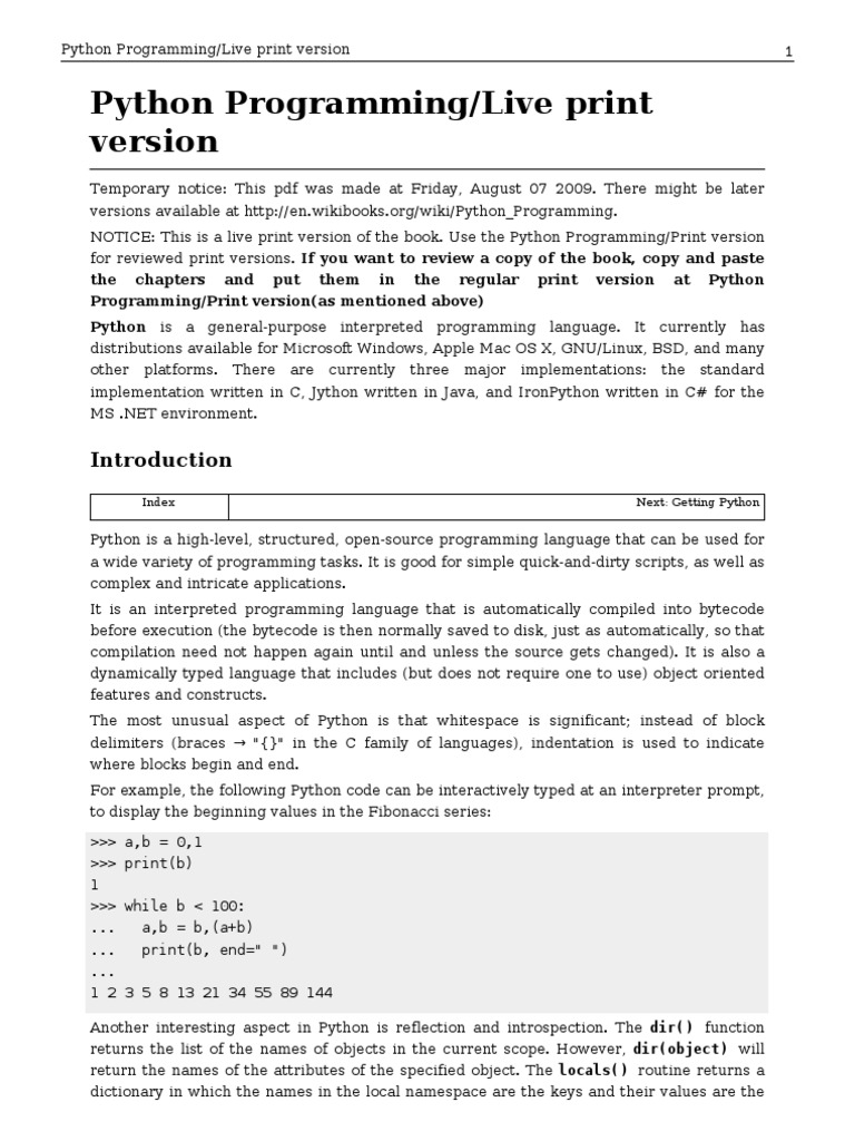 Python Programming | PDF | String (Computer Science) | Python (Programming Language)