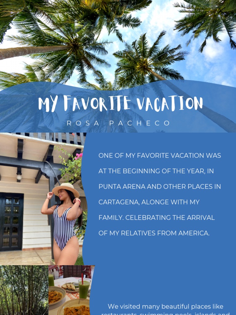 My Favorite Vacation ROSA | PDF