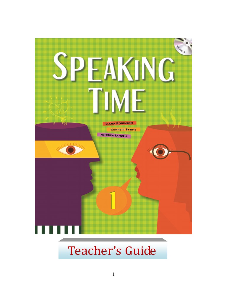 Speaking Time: Teacher's Guide | PDF | Second Language | Teachers