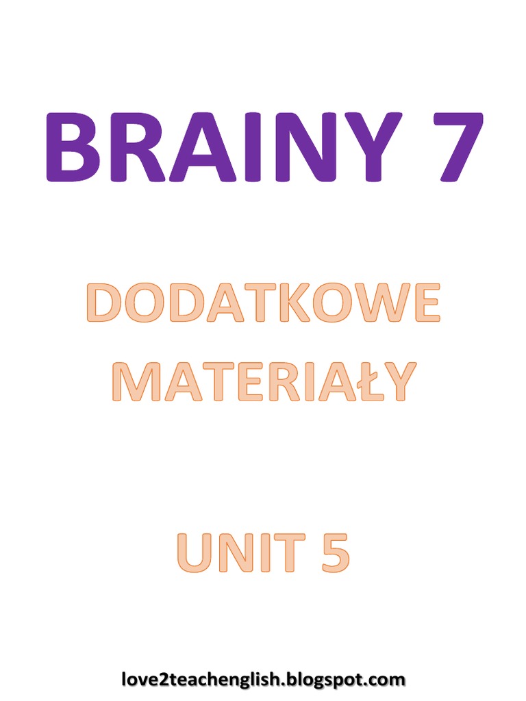 Brainy 7 Unit 5 | PDF