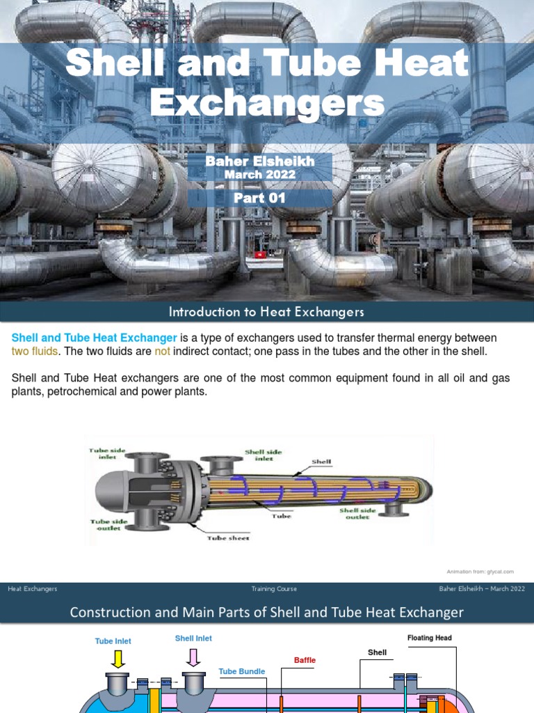 Introduction To Shell and Tube Heat Exchangers - Part01 | PDF | Heat ...