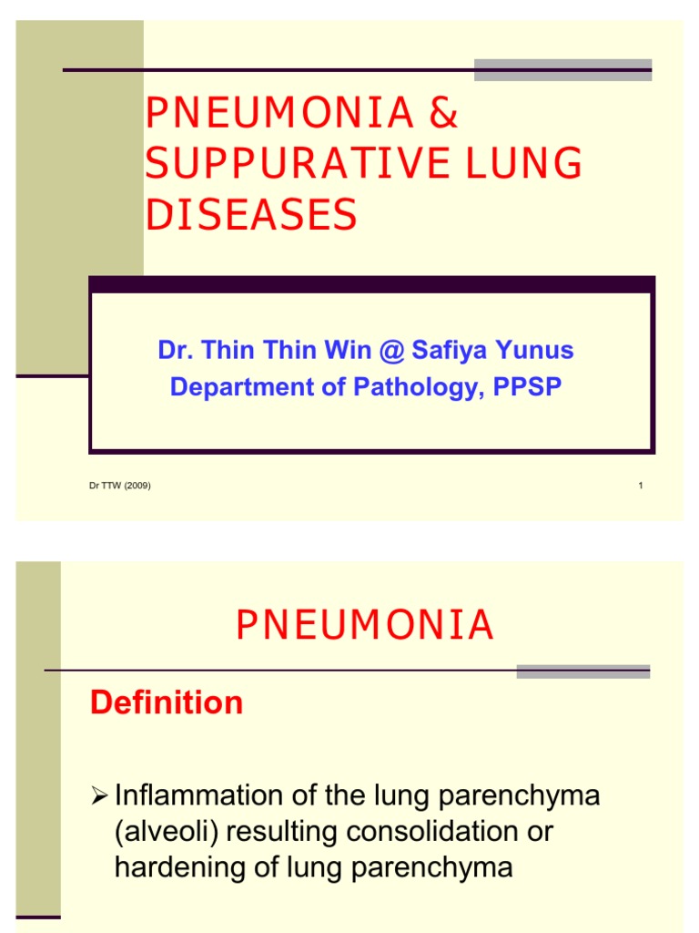 Pneumonia & Suppurative Lung Diseases