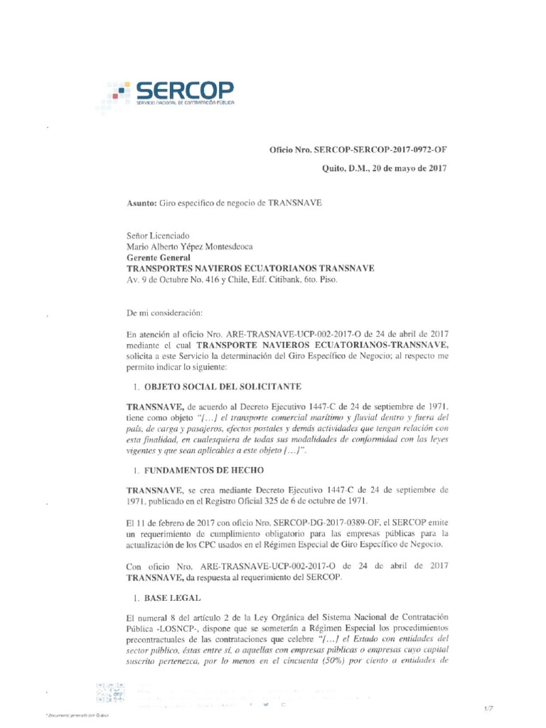 63 - Sercop Sercop 2017 0972 of | PDF