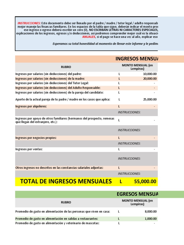 v2022 Reporte Ingresos Egresos Mensuales | PDF | Economias