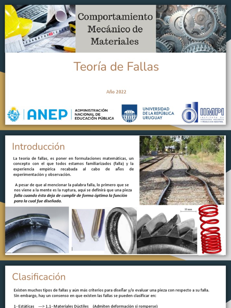 Teoría de Fallas | PDF | Ductilidad | Mecánica