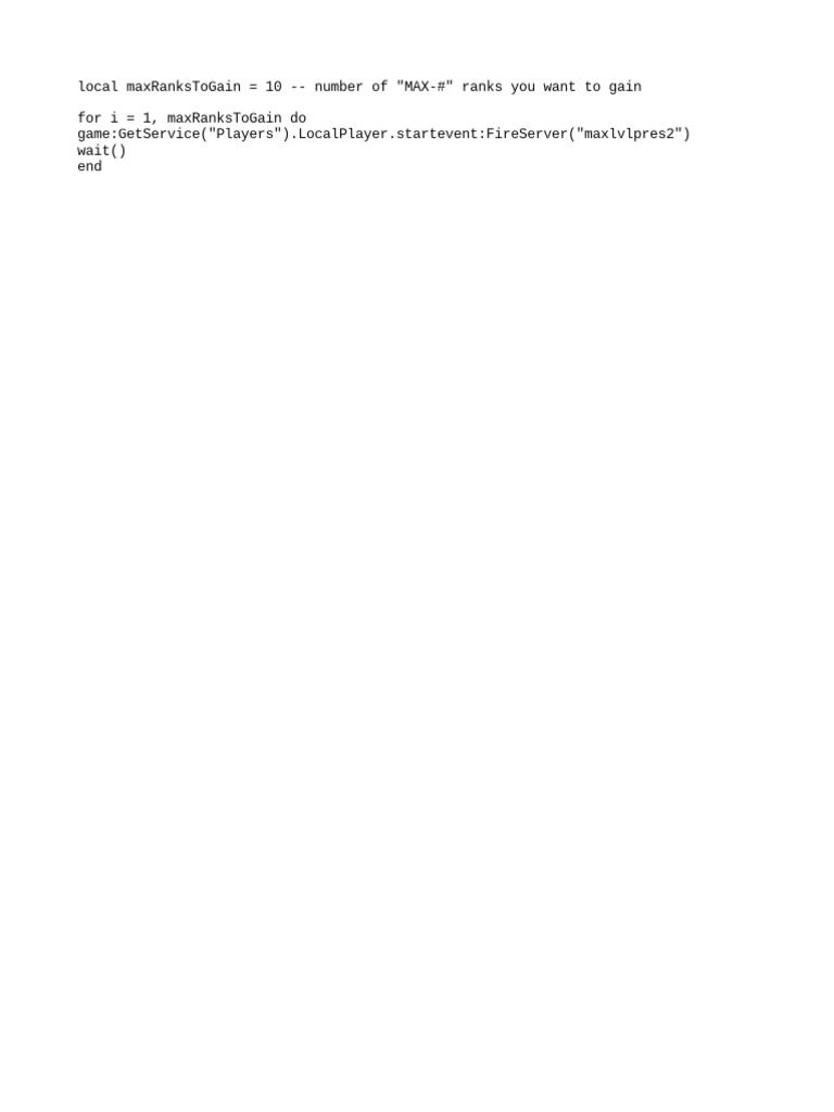 Shindo Life Max Ranks - Use Alphabet Ranks Script First | PDF