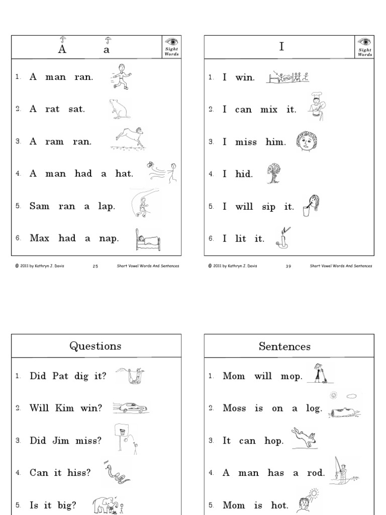TW Shortvowelbooklet Reading | PDF