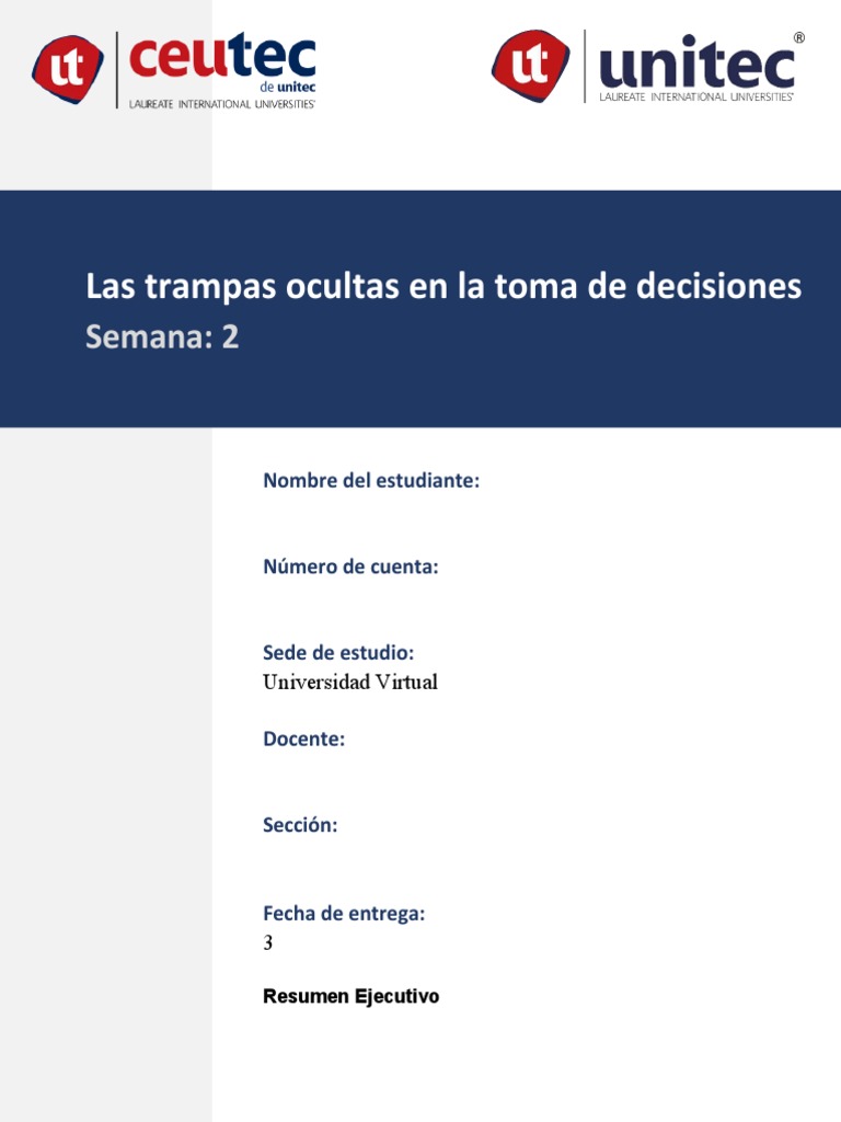 Las Trampas Ocultas | PDF | Toma de decisiones | Intuición