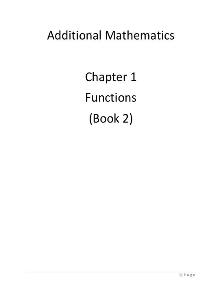 Functions Book 2 Pdf Function Mathematics Cartesian Coordinate System