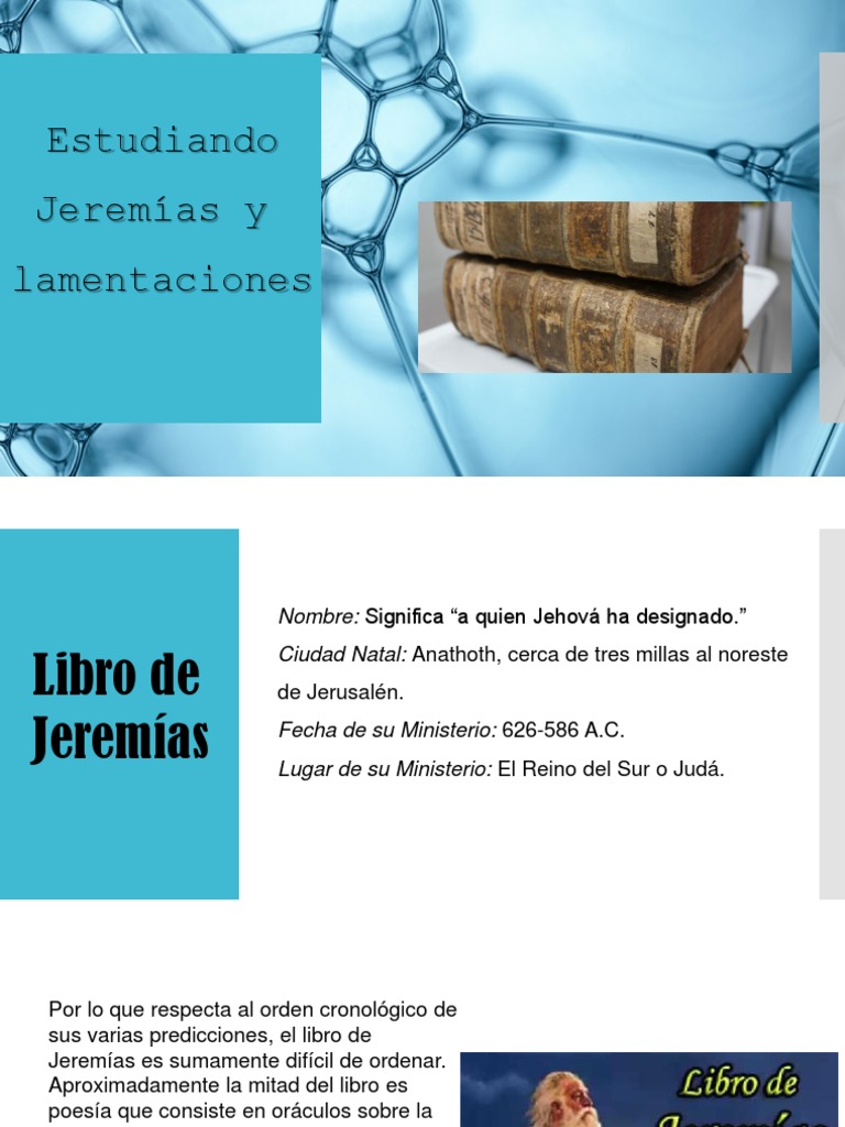 Estudio sobre Jeremías y Lamentaciones | PDF | Jeremías | Nabucodonosor Ii