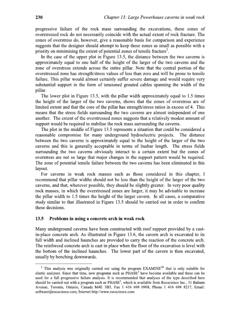 Caverns in Weak Rocks | PDF