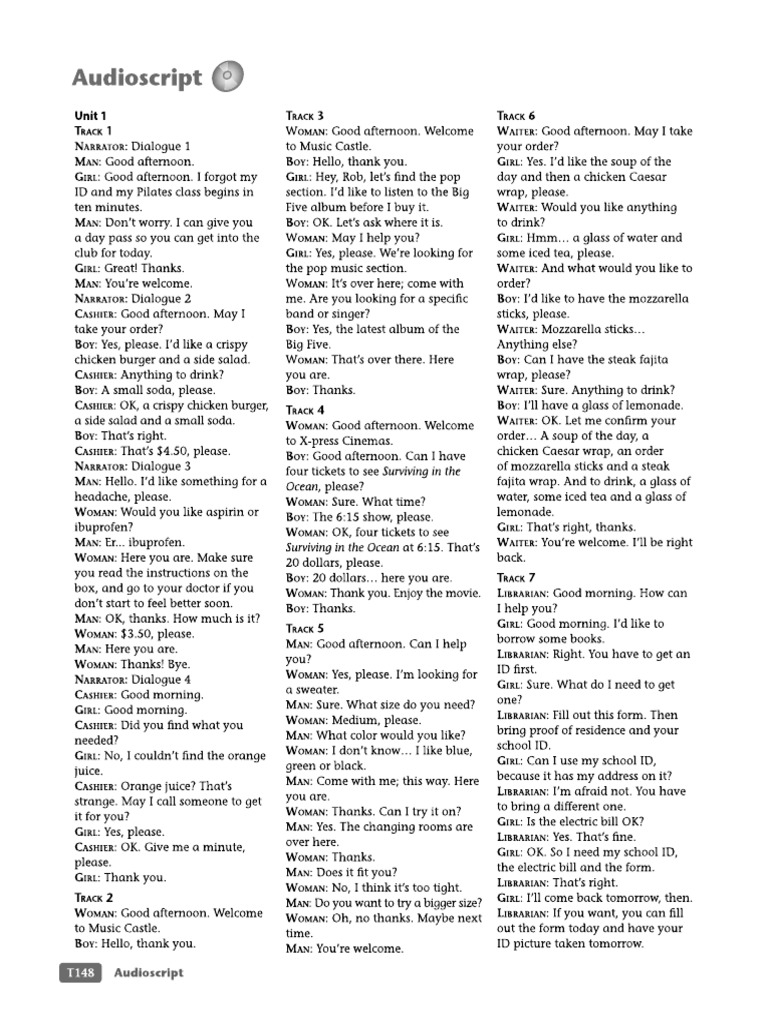 AudioScripts 1st | PDF