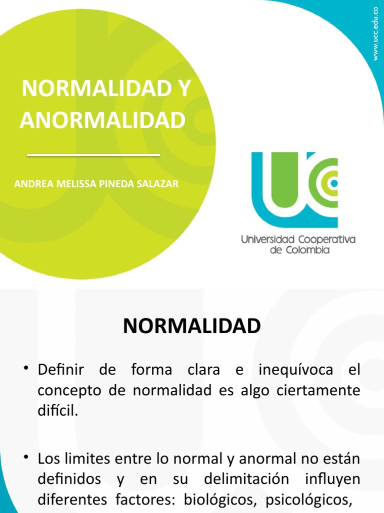 Normalidad y anormalidad | PDF | Comportamiento | Sicología