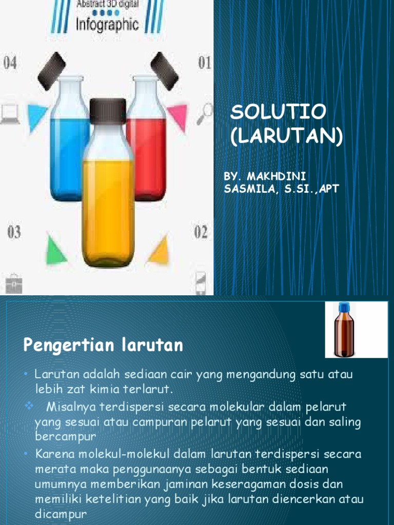 Solutio (Larutan) | PDF