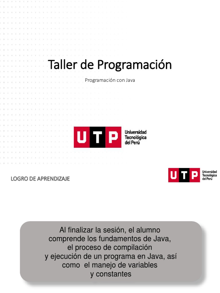 Taller Java: Fundamentos y Ejercicios | PDF | Java (lenguaje de programación) | Lenguaje de ...