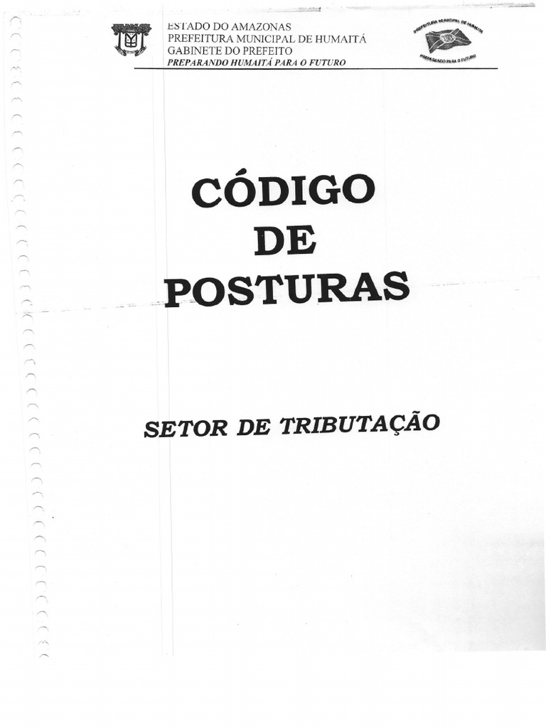Codigo de Posturas - Municipio de Humaita-Am | PDF
