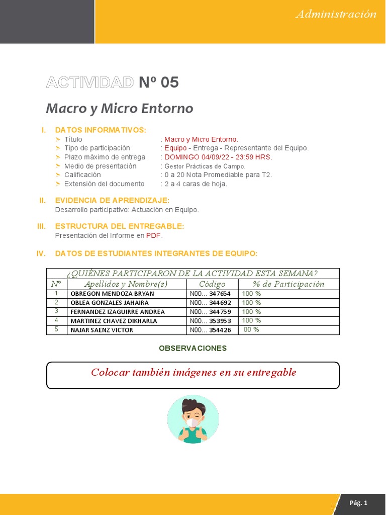 Actividad #05 - Administración WA - Macro y Micro Entorno | PDF | Aplicación movil | Teléfonos ...